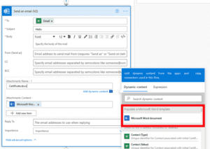 Use Power Automate to Send Custom Word Templates